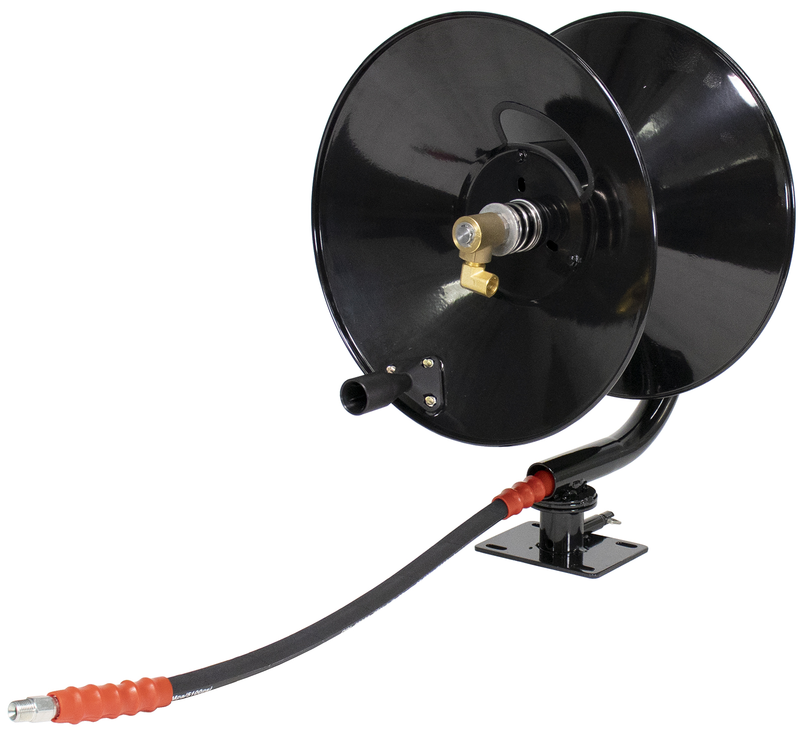 Erie Tools 5000 PSI 3 8 X 100 Pressure Washer Hose Reel With Swivel