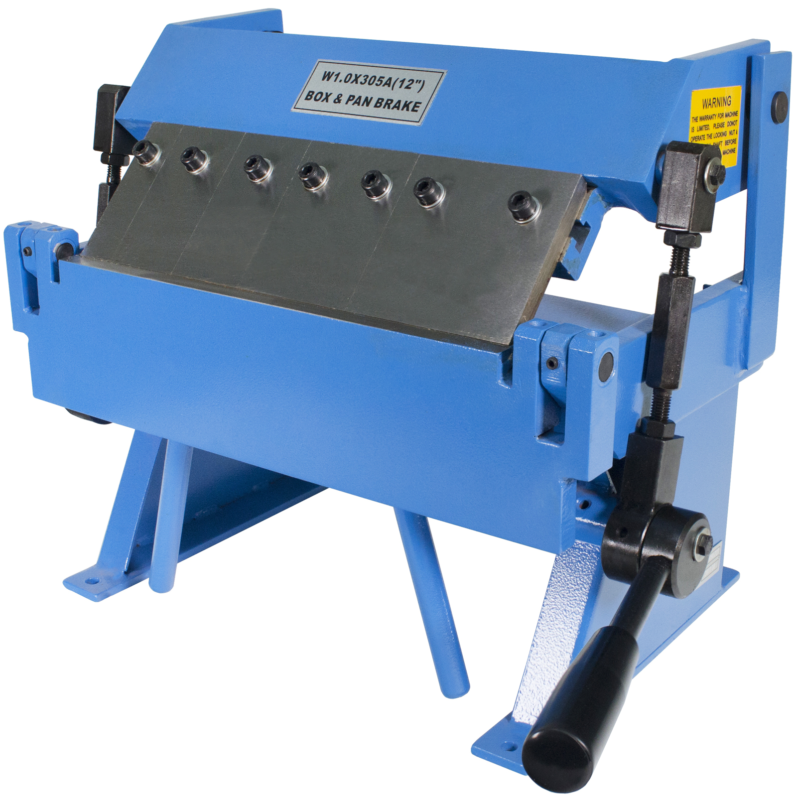 Erie Tools 12" Sheet Metal Pan Box Brake Adjustable Removeable Fingers ...